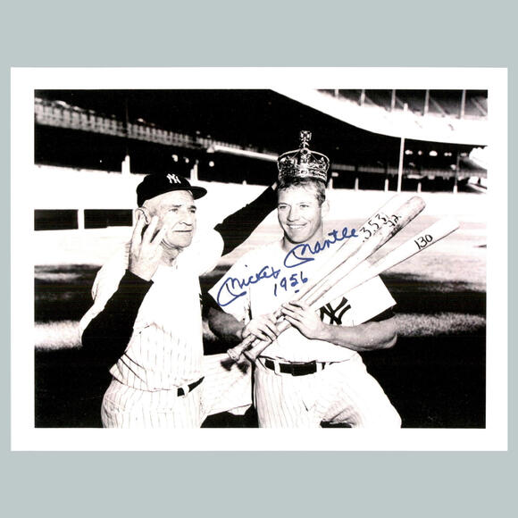 Toys | 052 P 8x10 Mickey Mantle And Casey Stengelfac Auto Glossy Photo ...
